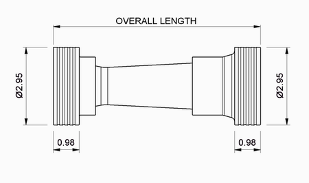 Raetech Motorsports GTL Inlet Restrictor Dimensions